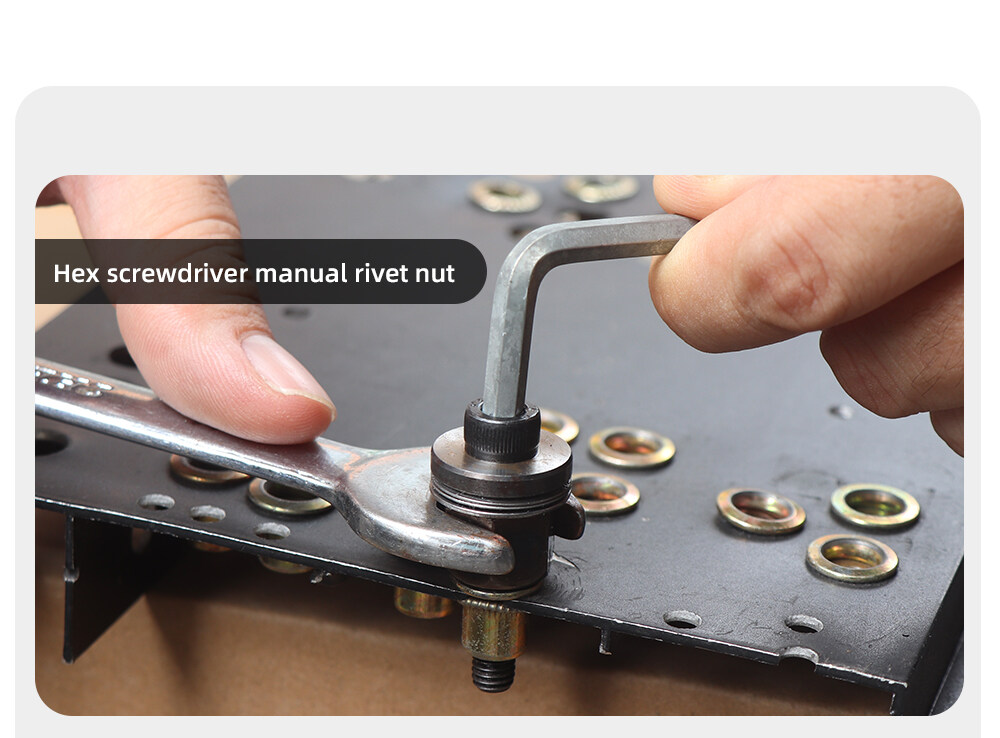 M6 M8 Hand Rivet Nut Head With 20pcs Nut Set For Manual Riveter Rivet ...