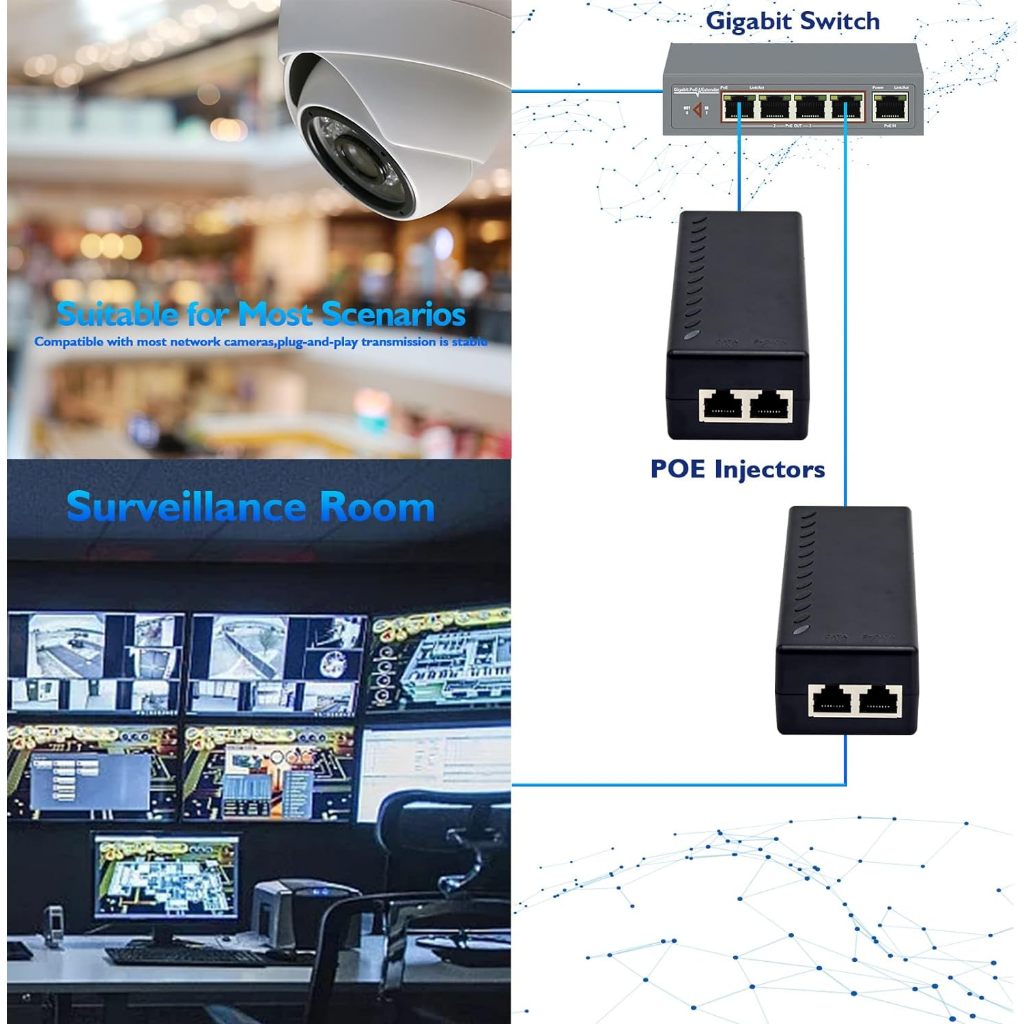 Comfast POE Adapter For Router Repeater 24V 1A | 48V 0.5A for POE ...