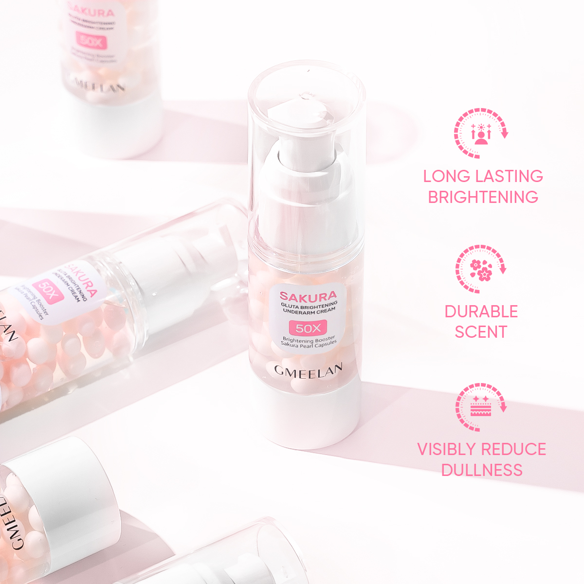 GMEELAN Exfoliating Gel Underarm Sakura Whitening Cream Deodorants ...