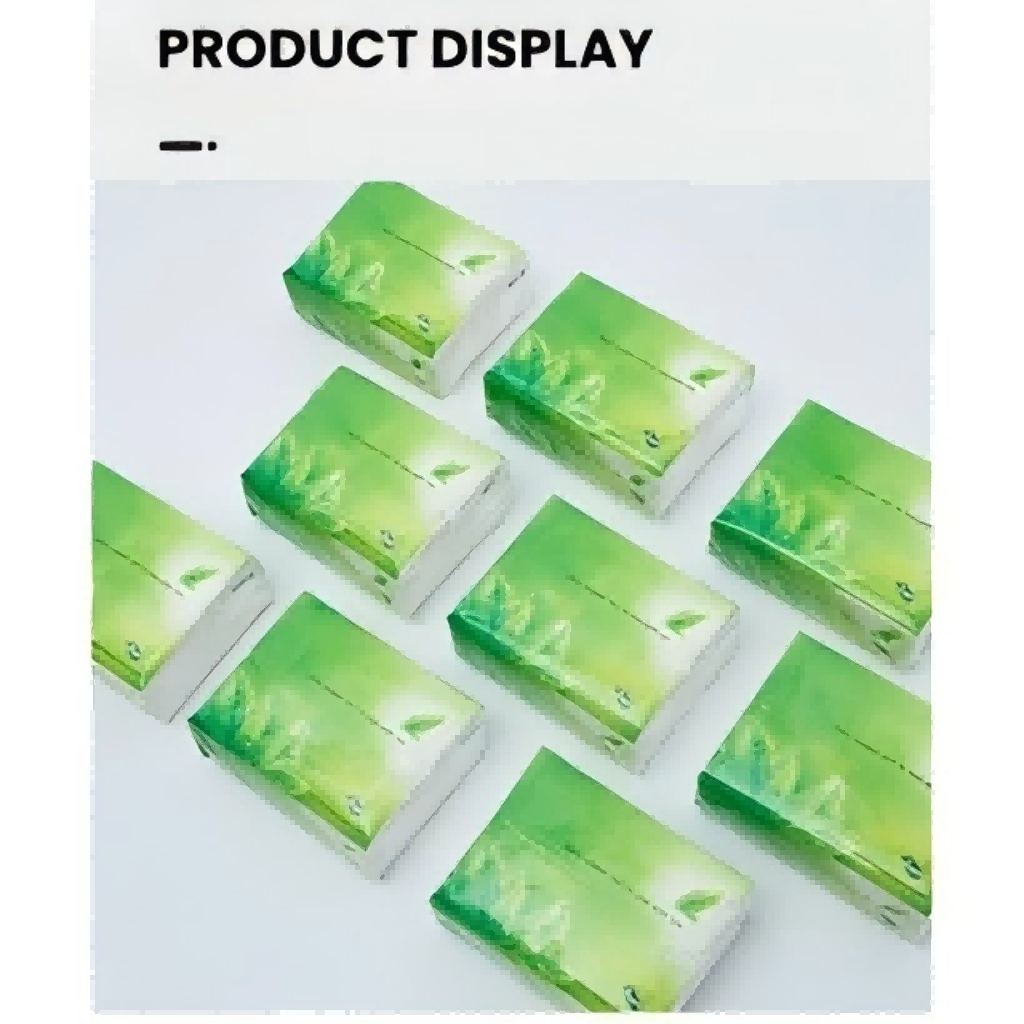 Tissue Paper Towel Organic green tea Facial Tissue Paper 4 ply 50 Packs ...