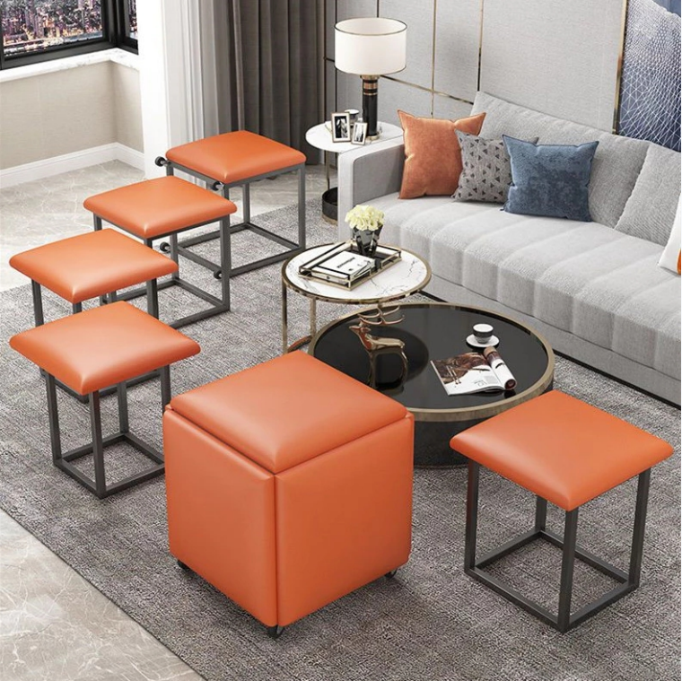 Five-in-one Rubik's Cube Stool Multifunctional Living Room Sofa Chair ...