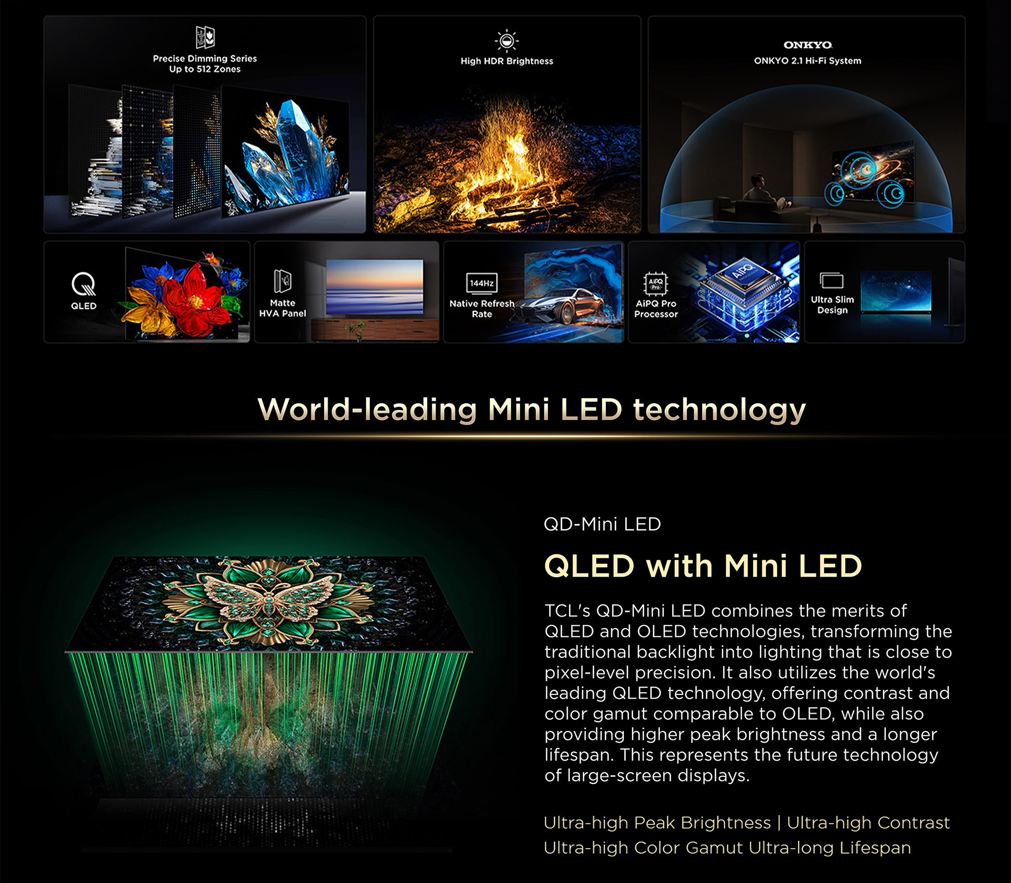 [NEW] TCL 4K QD-MiniLED Google Smart TV C6K, 144Hz, AiPQ, Dolby Vision ...