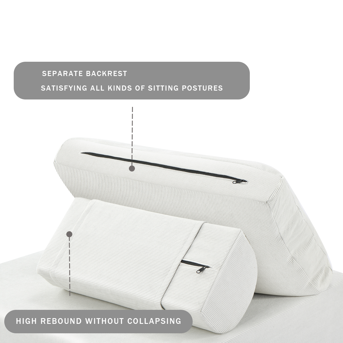 【COD】Multi-functional modular sofa, corduroy fabric, boneless lazy sofa ...