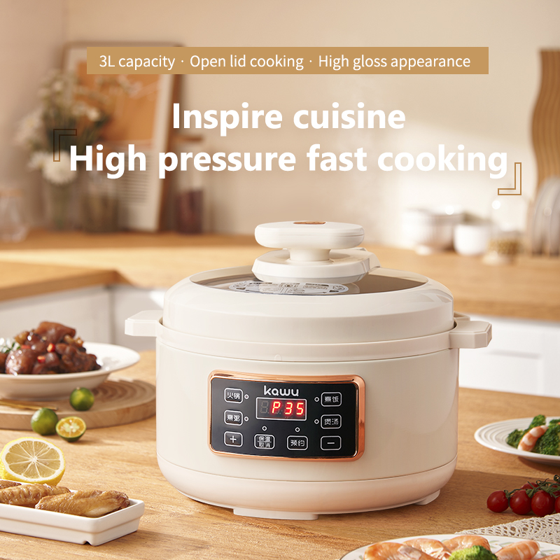 【Kawu】pressure cooker heavy duty Household 3L Non-stick Simple one-click operation rice cooker ...