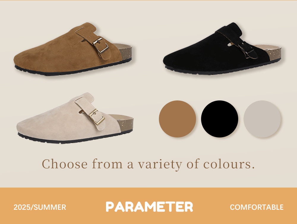 YOTO Soft Footbed Clogs Flat Sandals For Women Men Casual Buckle Baotou ...