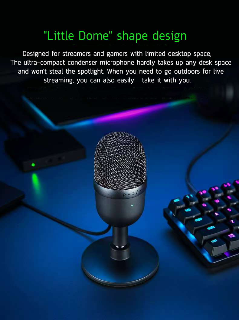 Razer Seiren Mini Black Mic Razer Microphone Razer Ultra-compact ...