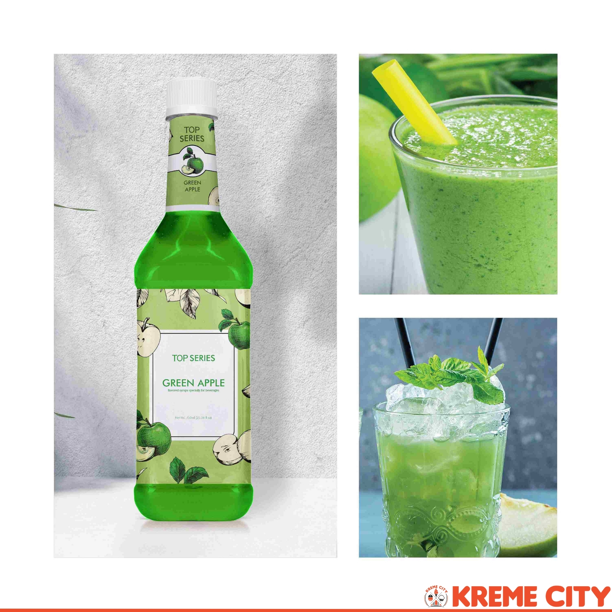 TOP Creamery Top Series Green Apple Syrup 750ml | Shopee Philippines