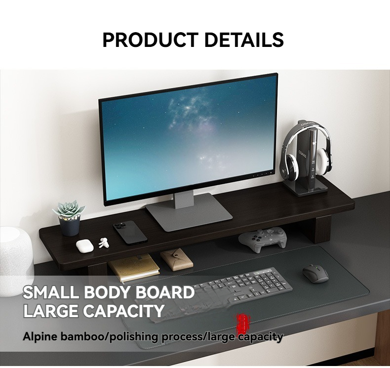 Computer monitor heightening stand elevated base desktop stand desktop ...