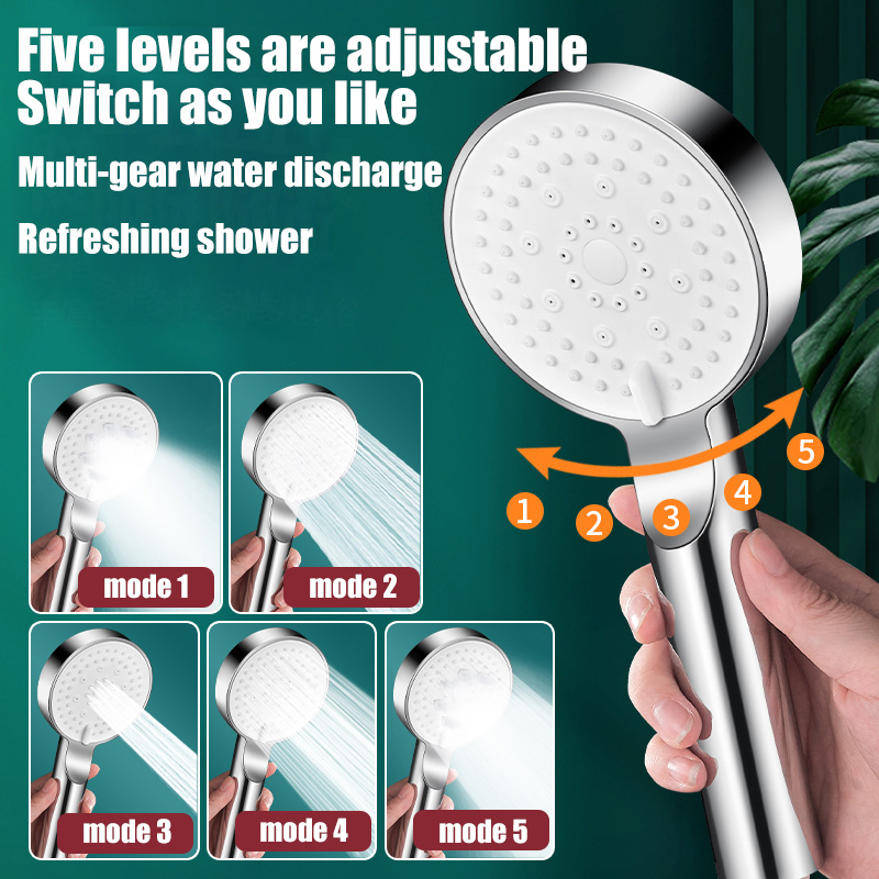 4 IN 1 Shower Set With Faucet 5 Modes High Pressure Shower Spray ...