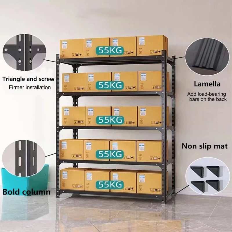 Metal Rack 6 Layer Steel Rack Heavy Duty Boltless Shelf Rack Shelves ...