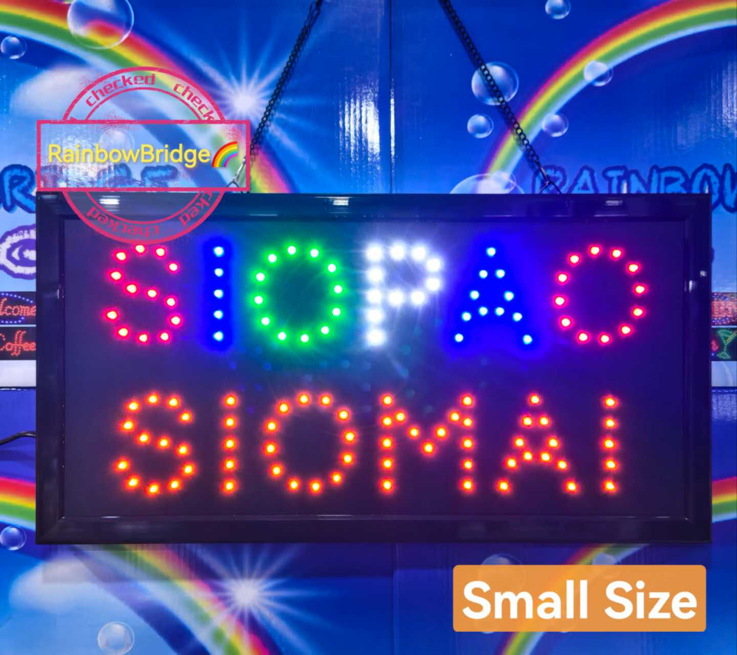 RAINBOW RBIDGE LED SIGNAGE -SIOPAO + SIOMAI (New-Small-Large) #SIZE ...