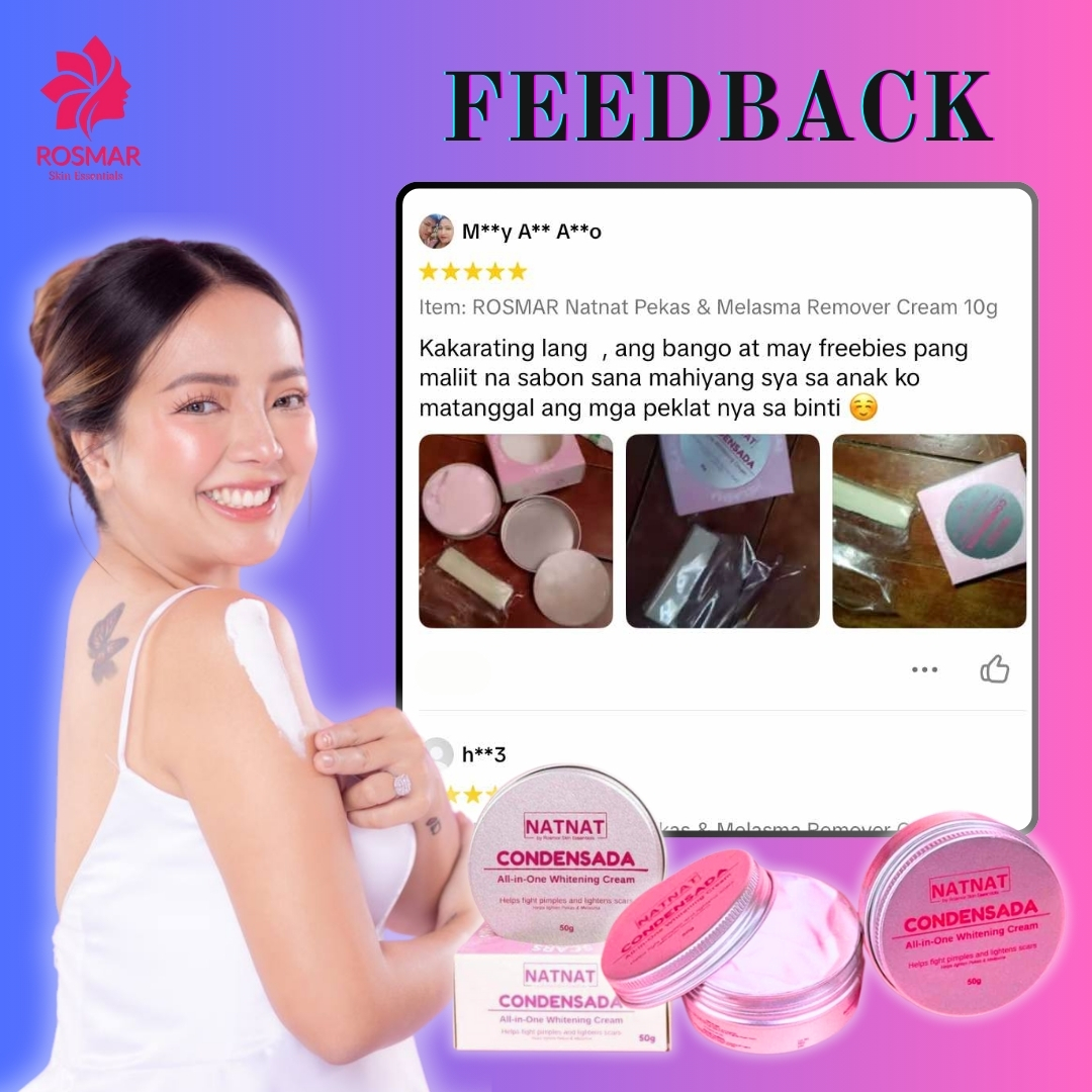 ROSMAR NEW PACKAGING NATNAT CONDENSADA PEKAS MELASMA CREAM REMOVER 50G ...