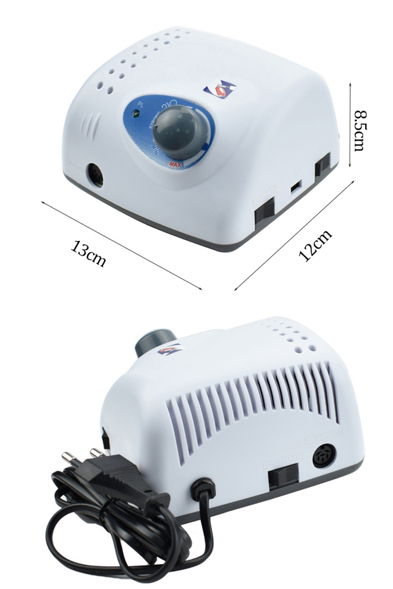 Strong Nail Drill Machine 210 Handpiece Electric Polisher Micromotor ...