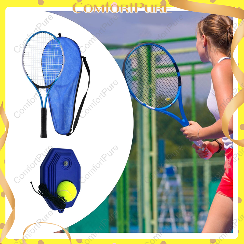 ComfortPure Elastic Rope Ball Tennis Trainer Set with Racket and Tennis ...