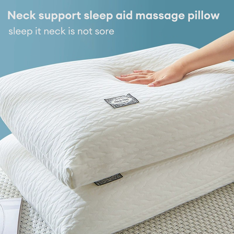 Antibacterial and anti-mite pillow Ergonomic design Neck support ...