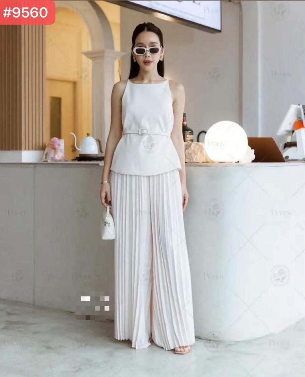 BKK TRENDING COORDINATES CODE 9560 TOP AND PANTS WITH BELT | Shopee ...