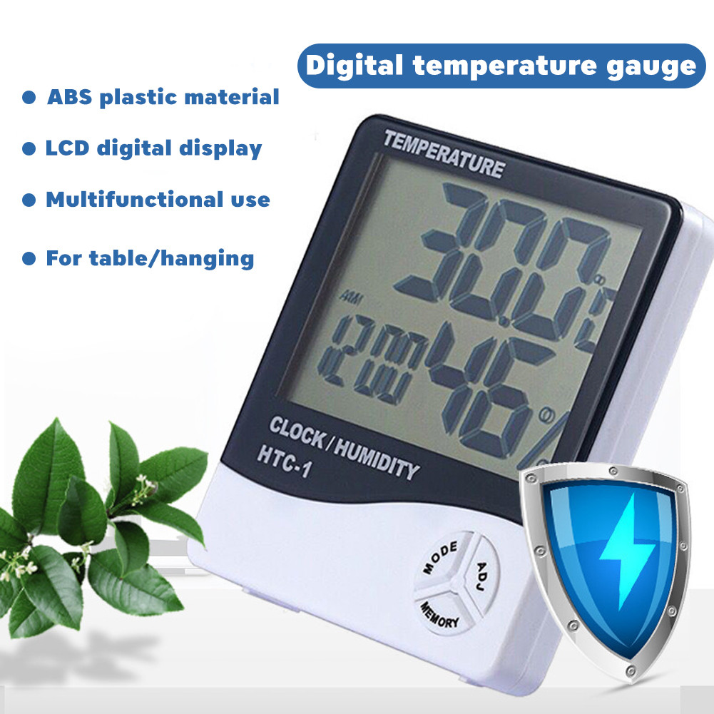 Digital Thermometer Indoor Hygrometer Room Thermometers and Humidity ...