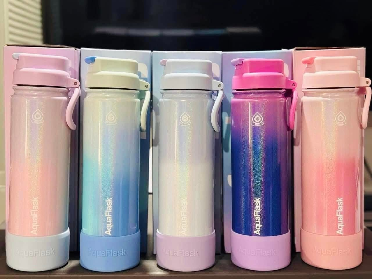 Aqua Flask Candy Floss FlipSip Limited edition Stainless Steel Drinking ...