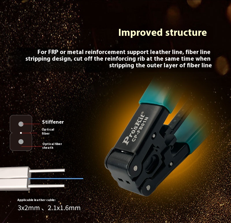 Fiber Optic Stripping Tool FTTH Metal Fiber Optic Stripper Tool Kit ...