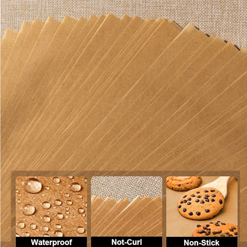 Kraft Parchment Paper – Non-Stick Wax Paper for Baking | Oil Absorption ...