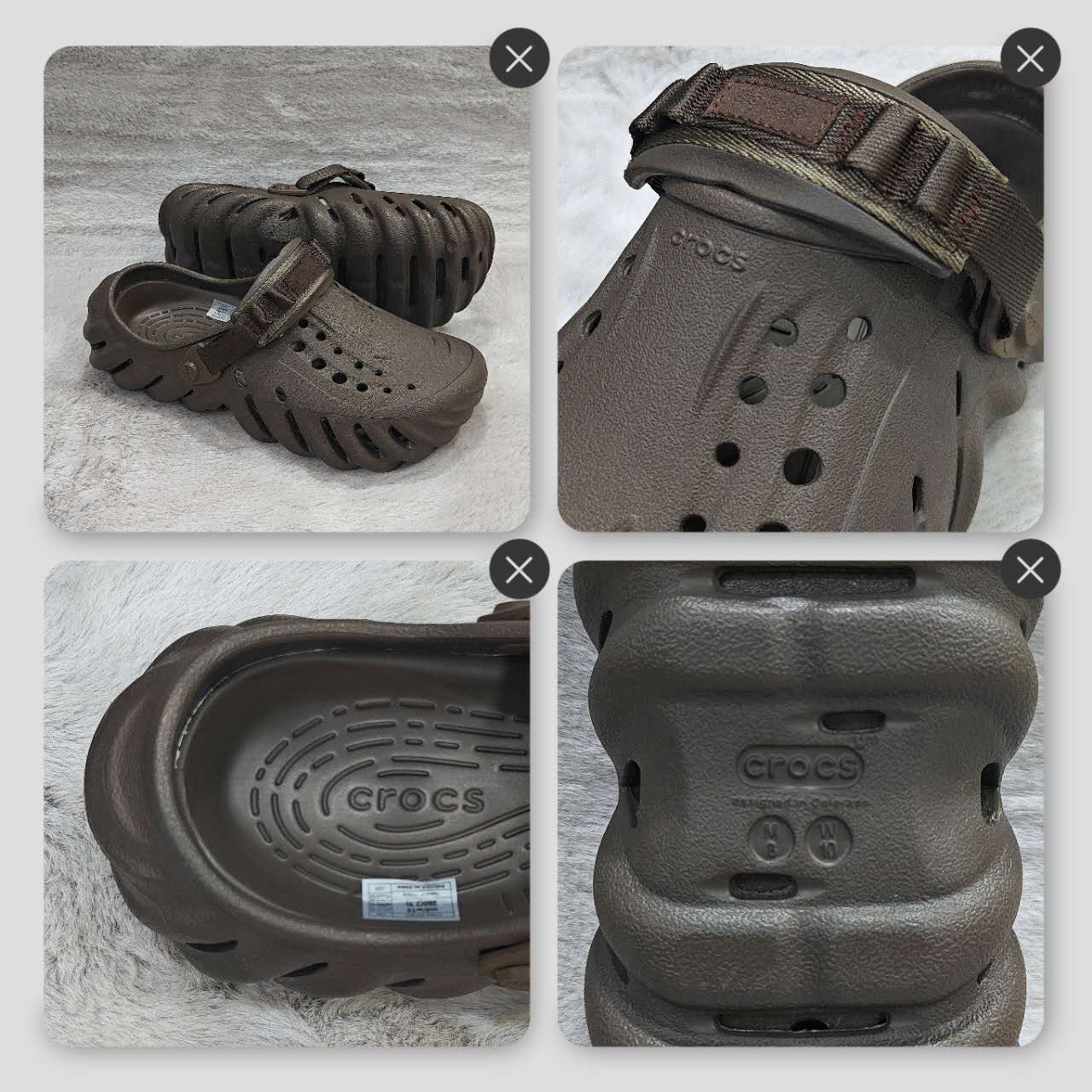 Crocs Echo ClogCasual sandals, breathable and wear-resistant, full ...