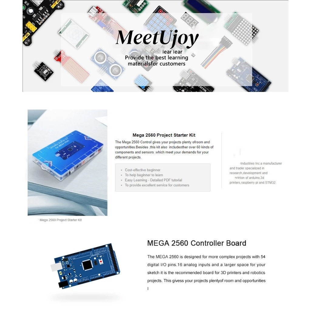 Mega 2560 Project Starter Kit For Mega328 Nano With Tutorial Compatible Arduino Ide | Shopee ...
