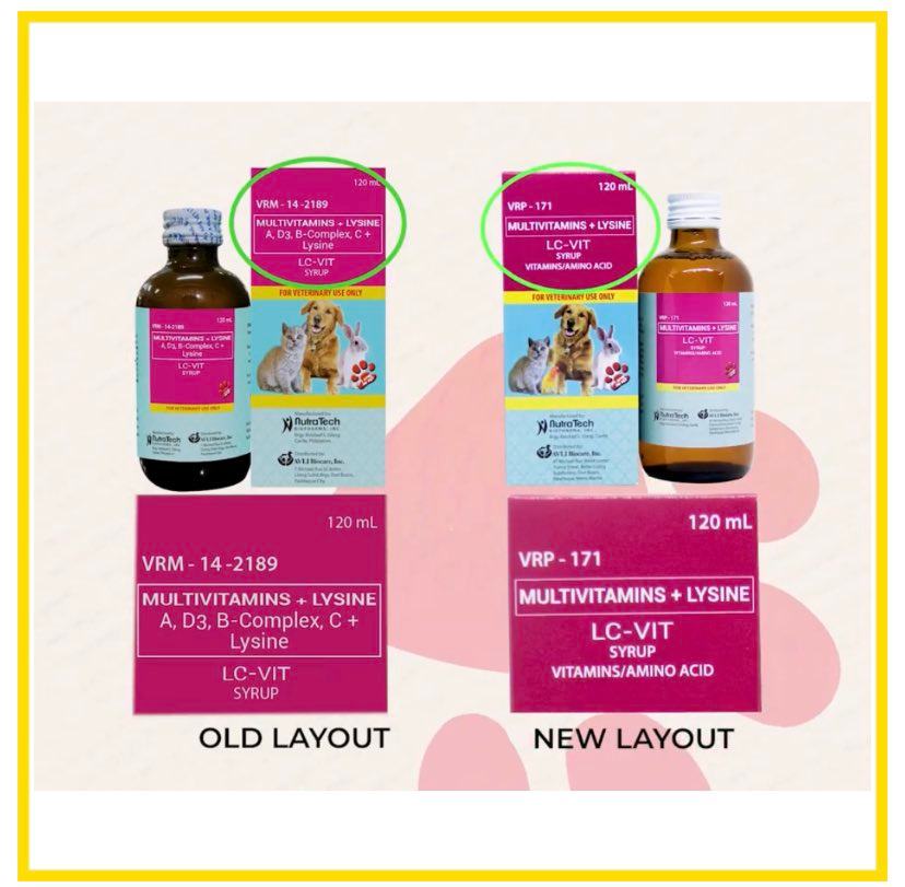 LC Vit Multivitamins Syrup for dogs and cats (120ml) | Shopee Philippines