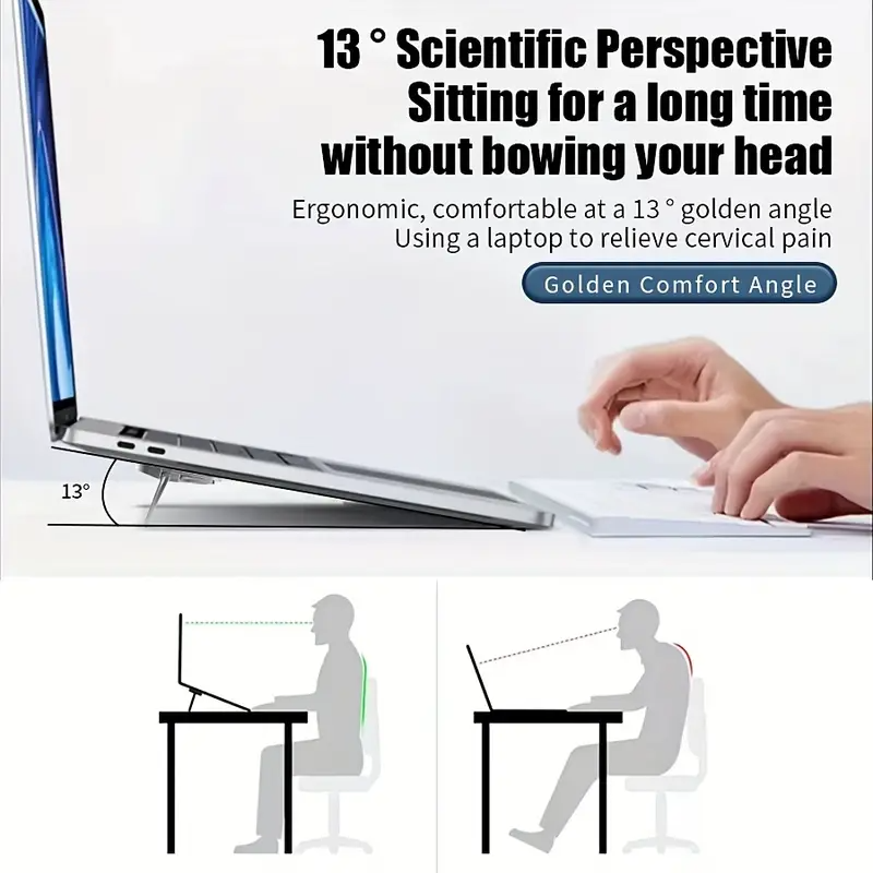 Mini Laptop Stand Adjustable Notebook Cooling Stand Bolster Universal ...