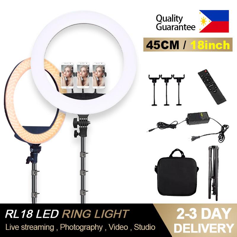 Led Ring Light With Stand And Phone Holder Complete Set Big Size Studio ...
