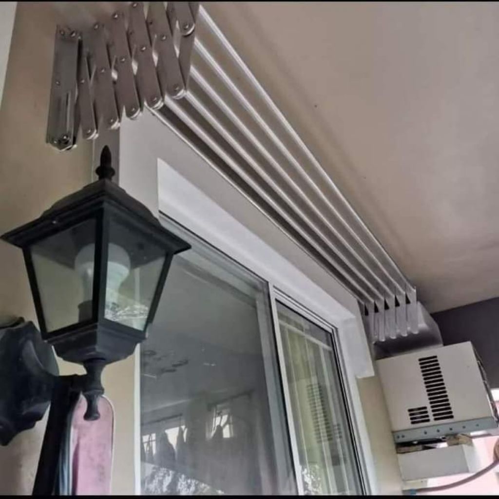 Laundry Racks Wall Mounted Sampayan Aluminium 6-pole 1meter | Shopee Philippines