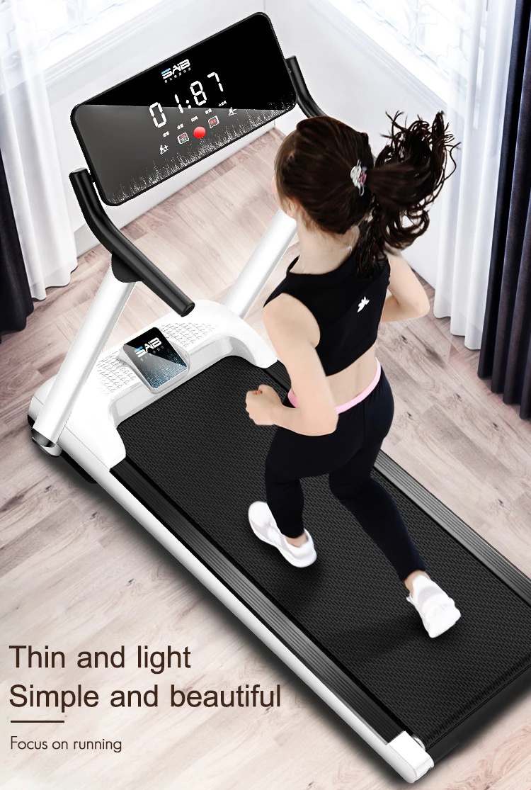 #COD 3.5HP electric treadmill, foldable treadmill Heart rate test ...