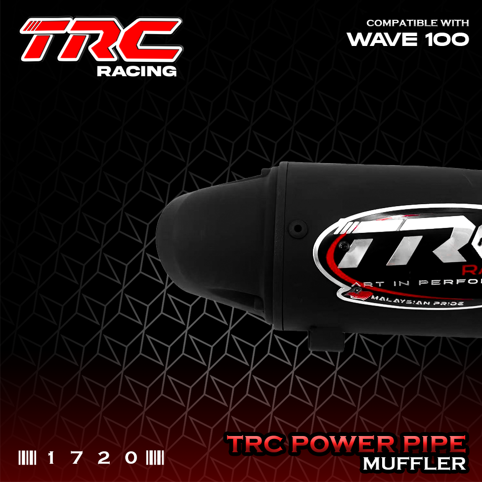 TRC Racing Wave 100 Stock Power Pipe Muffler Exhaust with Removable ...