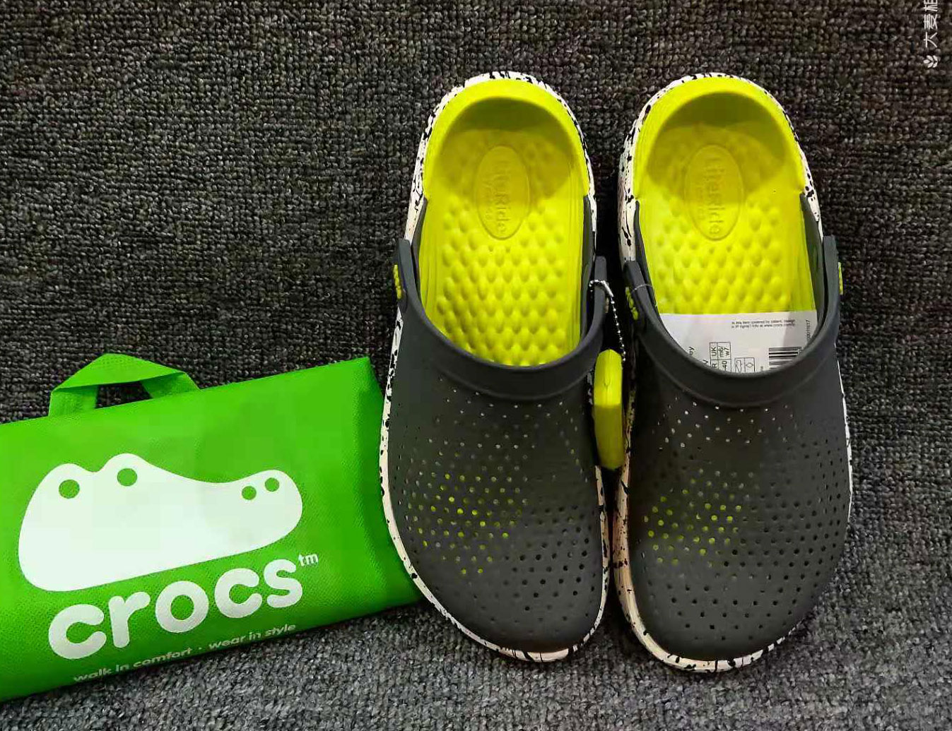 crocs LiteRide camouflage graffiti couple slippers sandals ...