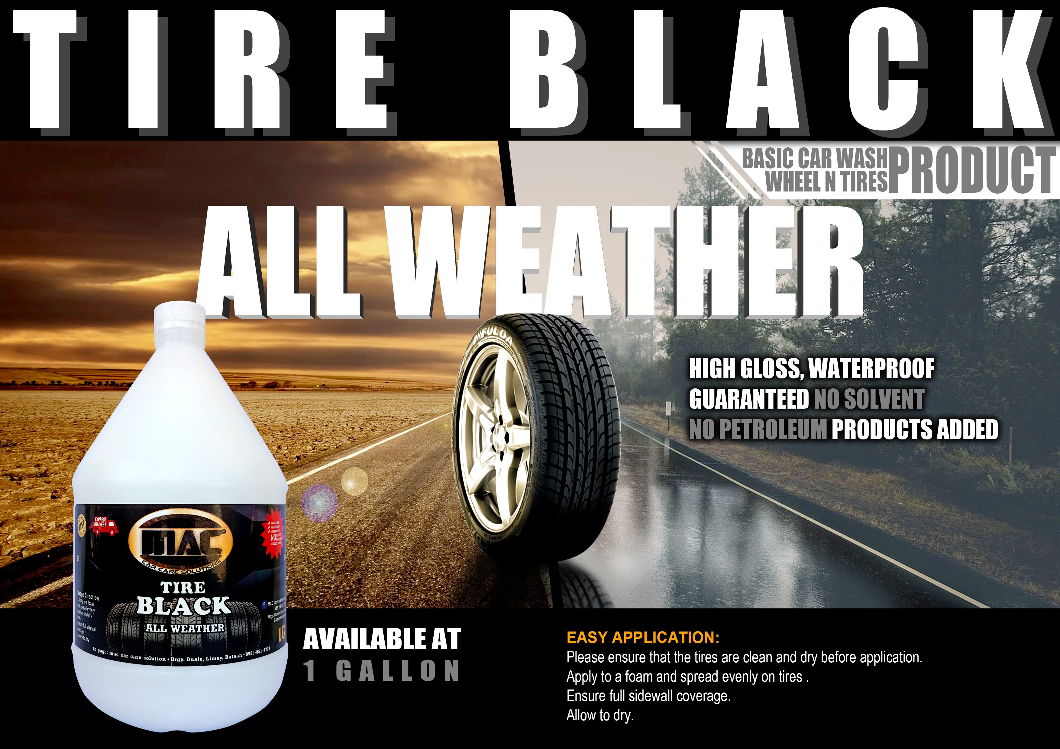 MAC Tire Black All Weather Perfect for All Weather Condition & Proven ...