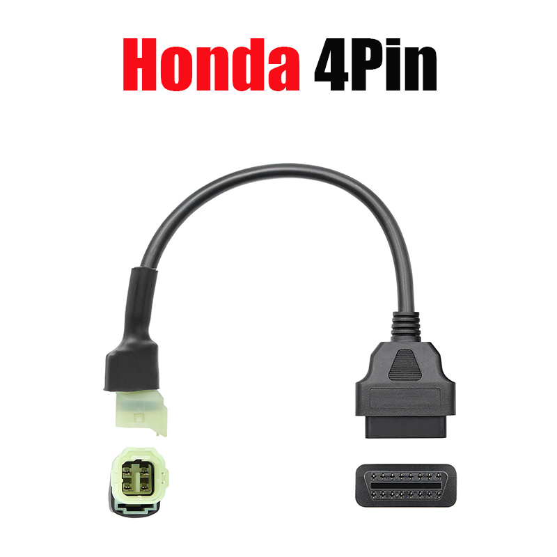 For Yamaha / Honda / EU6 Motorcycle Adapter 3Pin 4Pin 6Pin OBD OBD2 Moto Scanner Extension Cable ...