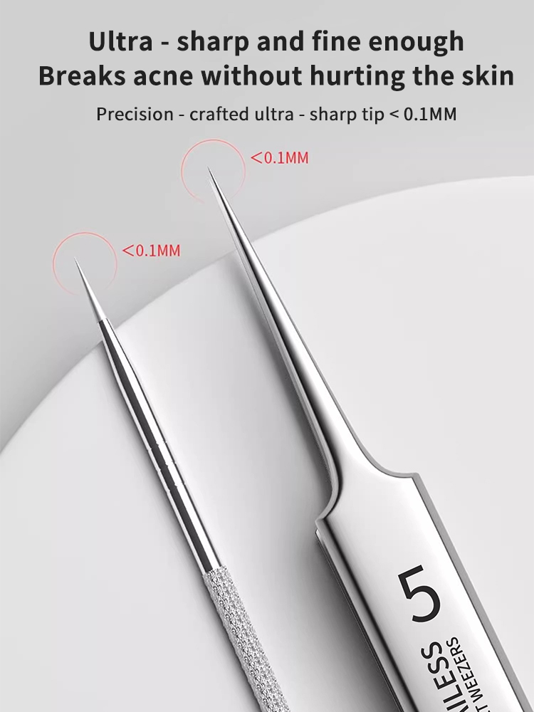 AIODIY 5-in-1 Stainless Steel Acne Tools Blackhead Comedone Remover ...
