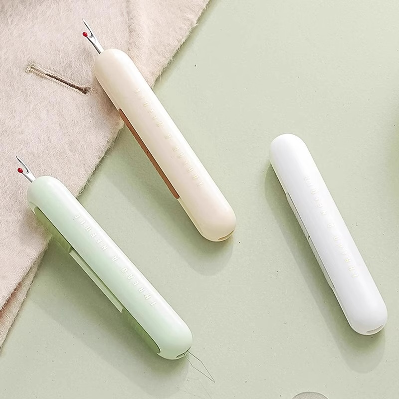 Thread Seam Ripper 2 in 1 Multifunctional Needle Double Head Threader ...