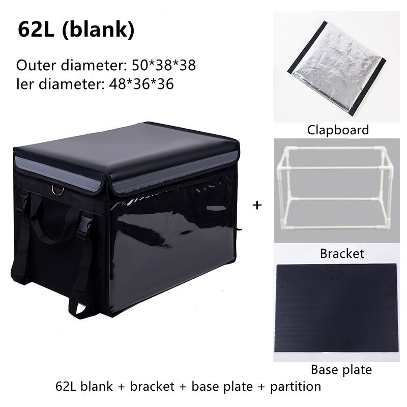 32/48/62L Thermal Bag For Motorcycle Food Delivery Insulated Lalagyan ...