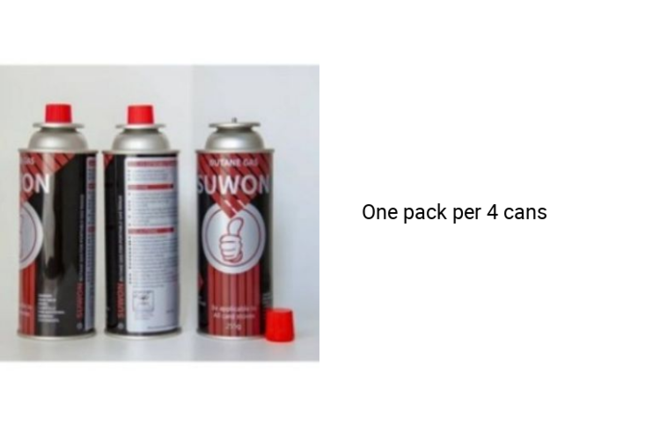 [free shipping]SUWON Safe Butane Gas for Gas stove 220g x 4 pcs Korea ...
