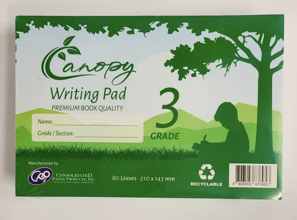 CANOPY brand Writing Pad 10pads/ream | Shopee Philippines