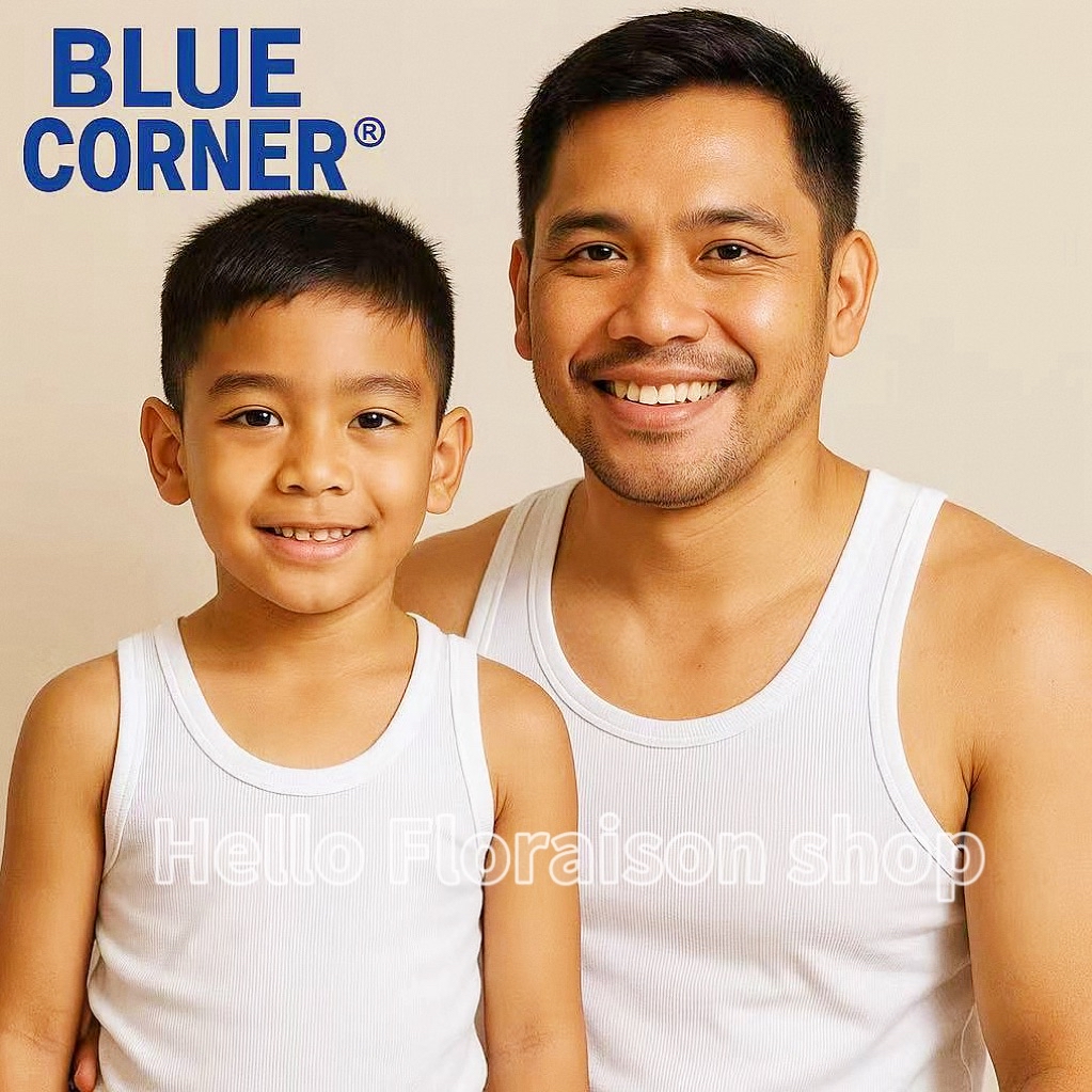 Blue Corner White Sleeveless Sando Tank 100%Cotton For Kids And Adults ...