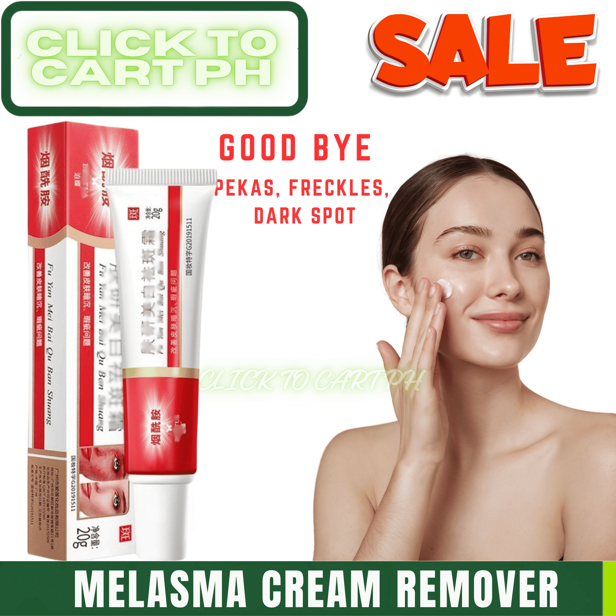Pekas and Melasma Remover Cream Set – Original Whitening Collagen Cream ...