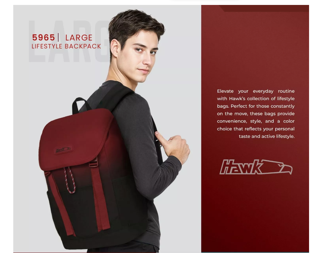 [Back to School Mega Sale!!!] Hawk 5965 LARGE Gradient Lifestyle ...