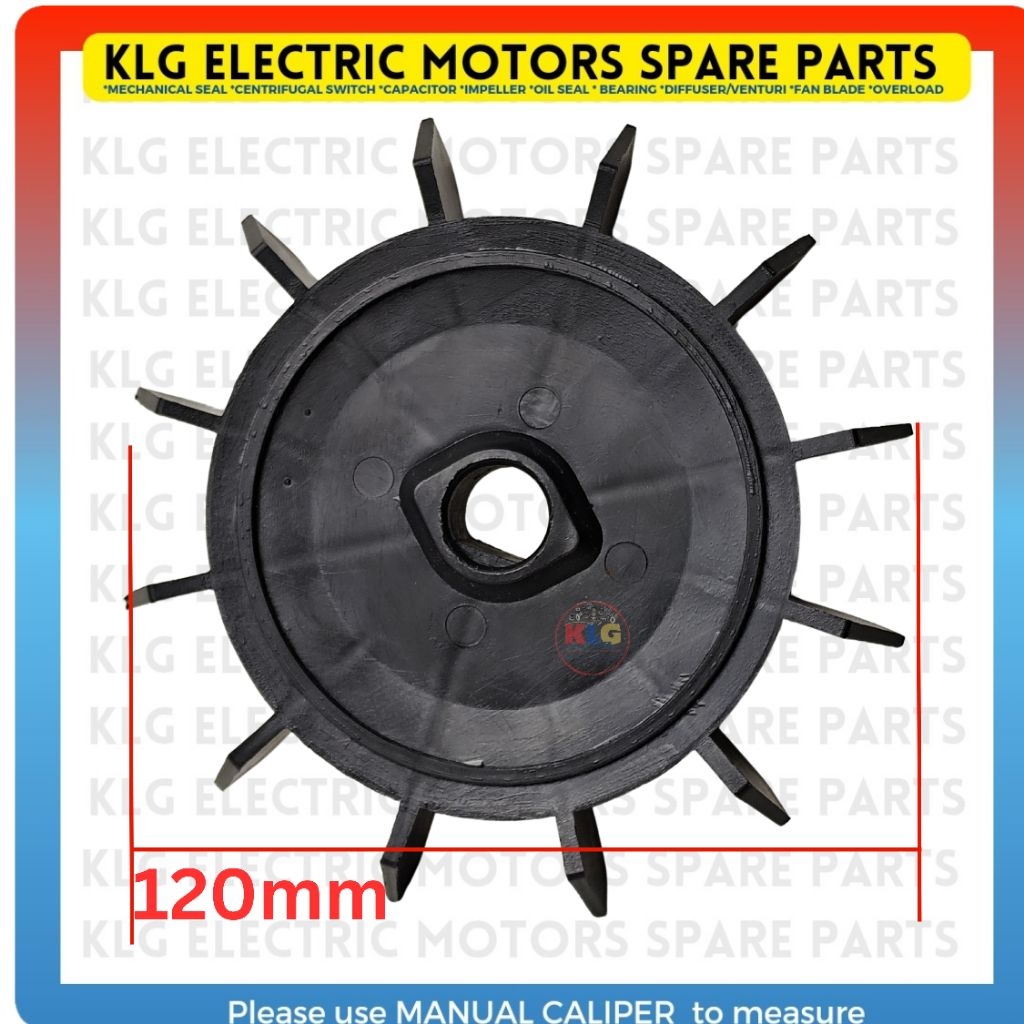 Water pump fan blade 14mm half moon CFB18 x120outside 12b | Shopee ...
