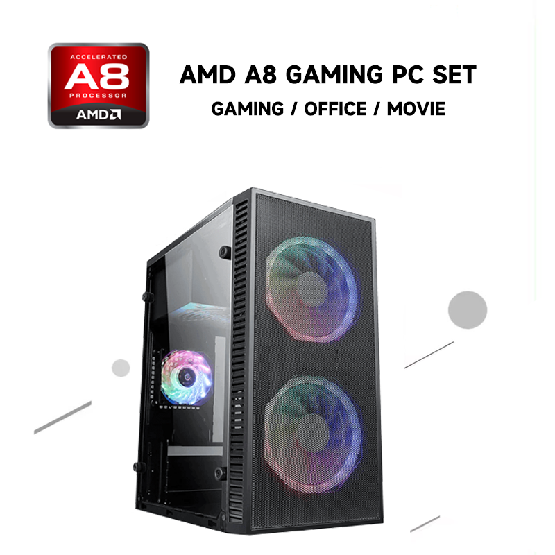 AMD A8 Gaming Desktop 4 Cores 16GB RAM / 512GB SSD With Radeon HD ...