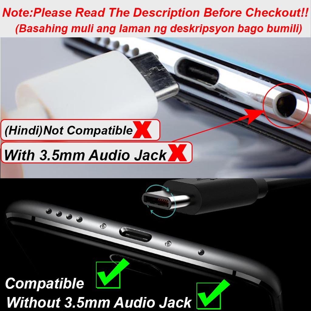 Awei PC-7T In-Ear Wired Earphone Headset Type-C Plug with Built-in Mic ...