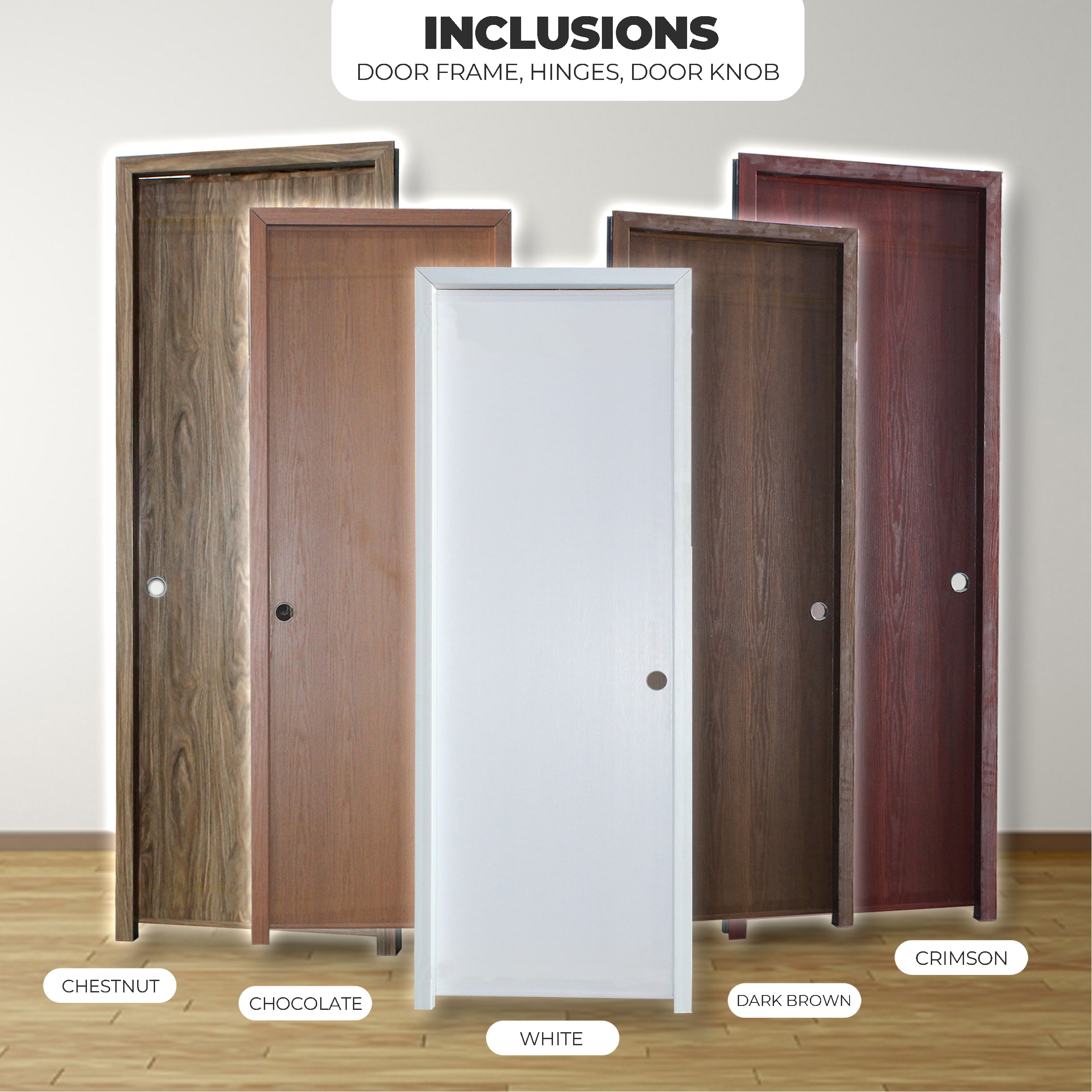 PRETTY DOOR Modern and Premium Bedroom Laminated PVC Doors | Shopee ...