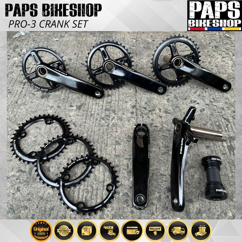 PAPS PRO- CRANK SET 34T 36T 38T | Shopee Philippines