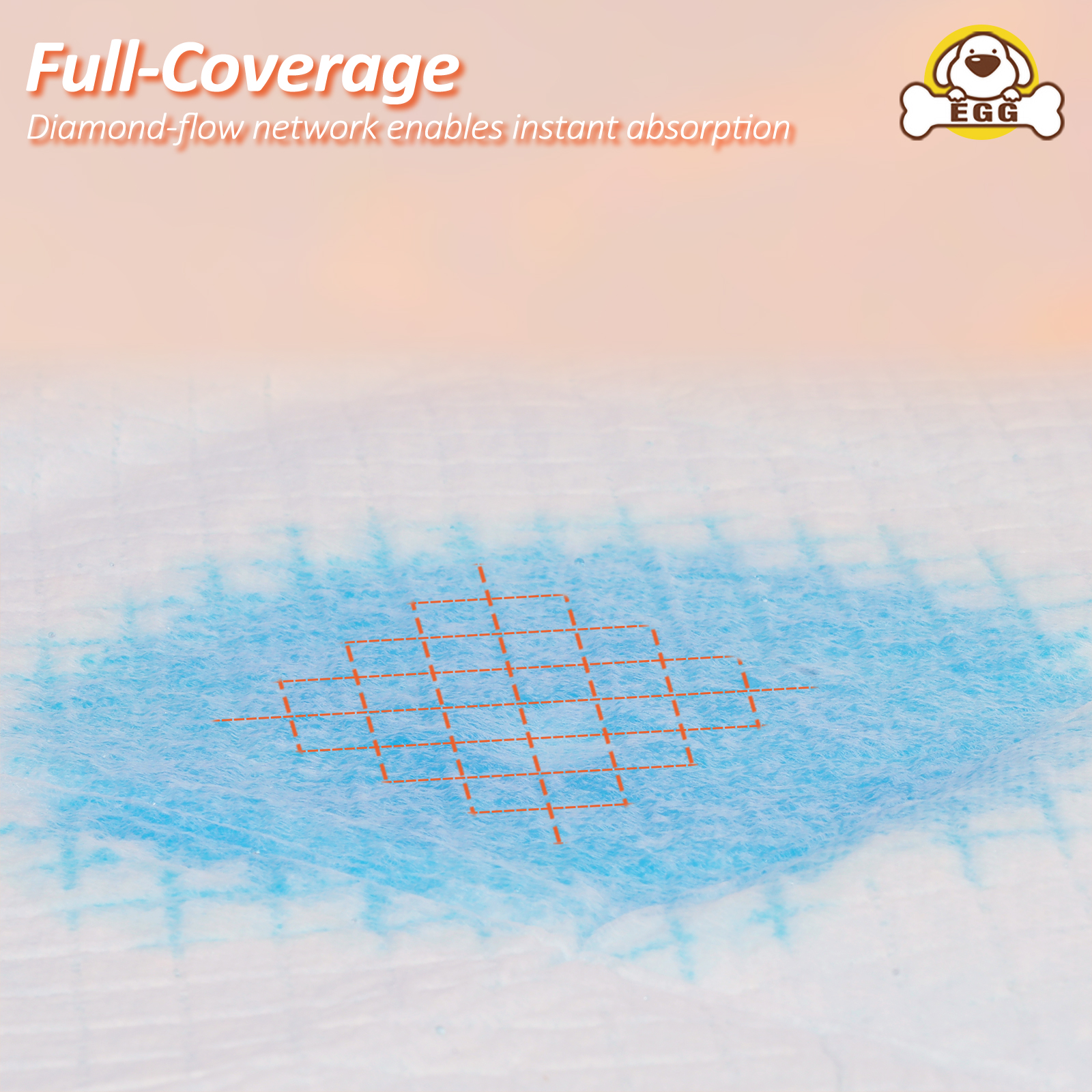 EGG】 Dog Cat Training Pad 100PCS Pet Pee Pad Potty Pads Dog Pee Wee Pee ...