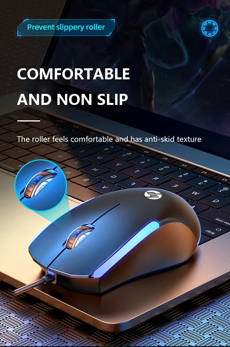 HP M160 Wired Gaming Mouse 1000 DPI High performance gaming mouse 7 color PC/ laptop Office PC ...
